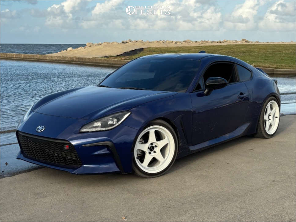 2024 Toyota GR86 with 18x8.5 35 AVID1 AV42 and 225/40R18 Lexani Lxuhp-207 and Lowering Springs ...