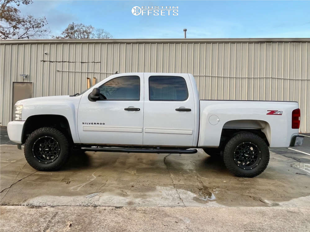 2010 Chevrolet Silverado 1500 with 18x9 -12 Vision Rocker and 275/70R18 ...