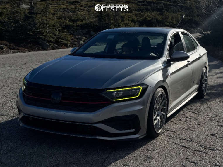 2021 Volkswagen Jetta with 18x8.5 35 Anovia Elder and 225/40R18 Nitto ...