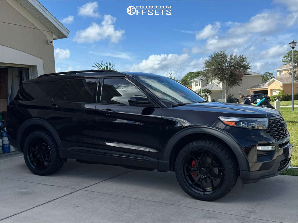 2022 Ford Explorer with 22x9 38 Asanti Black Abl-37 and 285/45R22 AMP ...