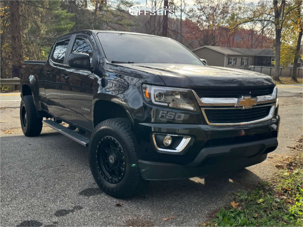 2016 Chevrolet Colorado with 17x8.5 0 Anthem Off-Road Rogue and 245 ...
