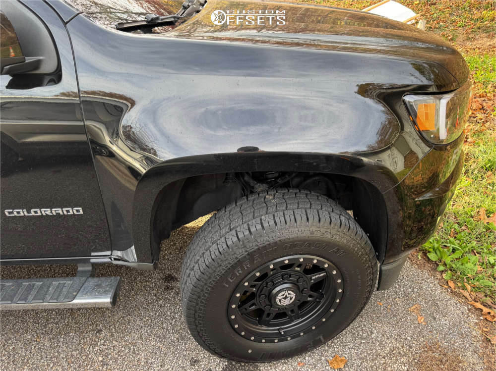 2016 Chevrolet Colorado with 17x8.5 0 Anthem Off-Road Rogue and 245 ...