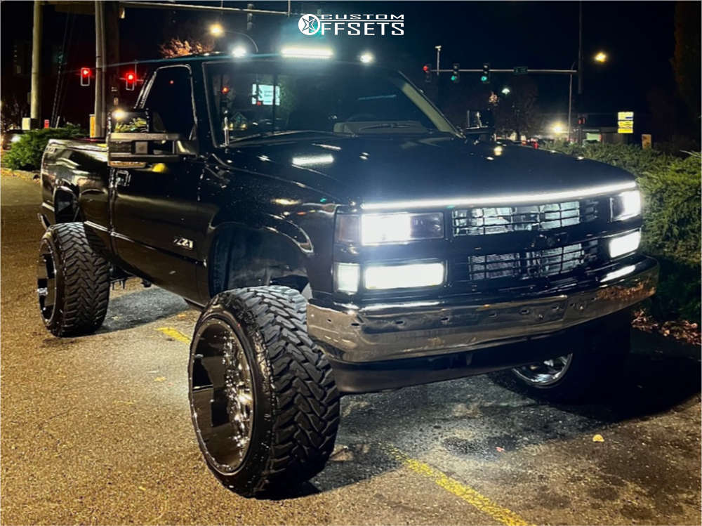 1994 Chevrolet K1500 with 22x14 -76 Vision Spyder and 33/12.5R22 Venom ...