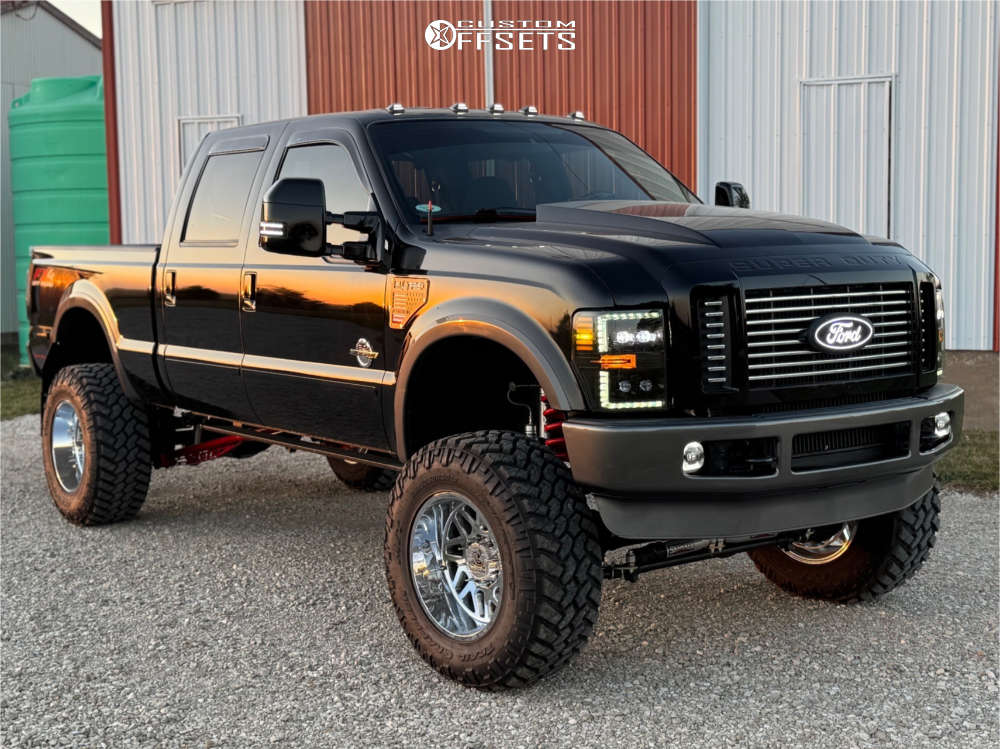 2008 Ford F-250 Super Duty with 20x12 -44 Hostile H108 and 38/13.5R20 Nitto Trail Grappler and ...