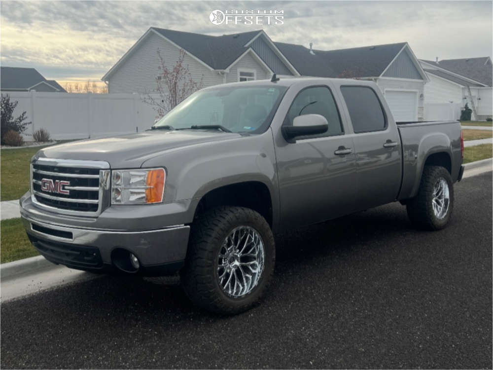 2012 GMC Sierra 1500 with 20x10 -24 TIS 565C and 33/12.5R20 Nitto Ridge ...