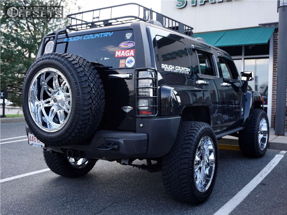2008 HUMMER H3 with 22x11 -24 Fuel Hostage and 325/50R22 Atturo Trail ...