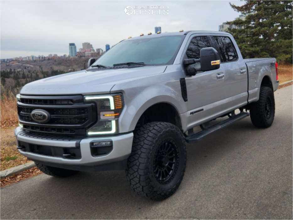 2022 Ford F-350 Super Duty with 20x9 1 Hostile Battle and 37/13.5R20 Toyo Tires Open Country R/t ...