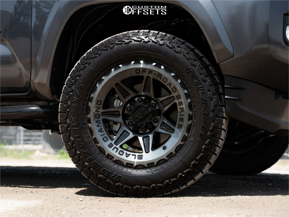 2022 Toyota Tacoma with 18x9 1 Blaque Diamond Bd-o102 and 265/65R18 Falken Rubitrek A/t and ...