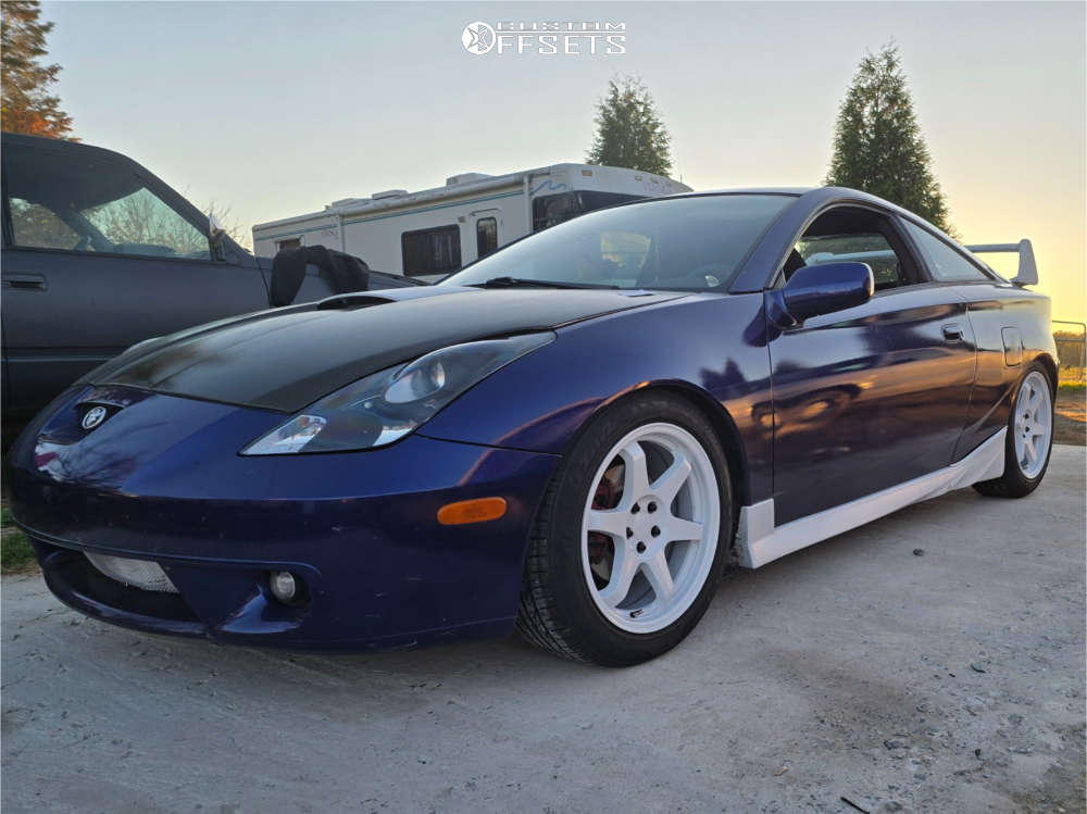 2001 Toyota Celica with 17x8 35 9SiX9 Six-1 and 205/55R17 Lexani Lxuhp ...