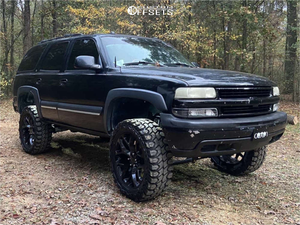2004 Chevrolet Tahoe with 22x9 24 Impact Replicas Snowflake and 35/12 ...