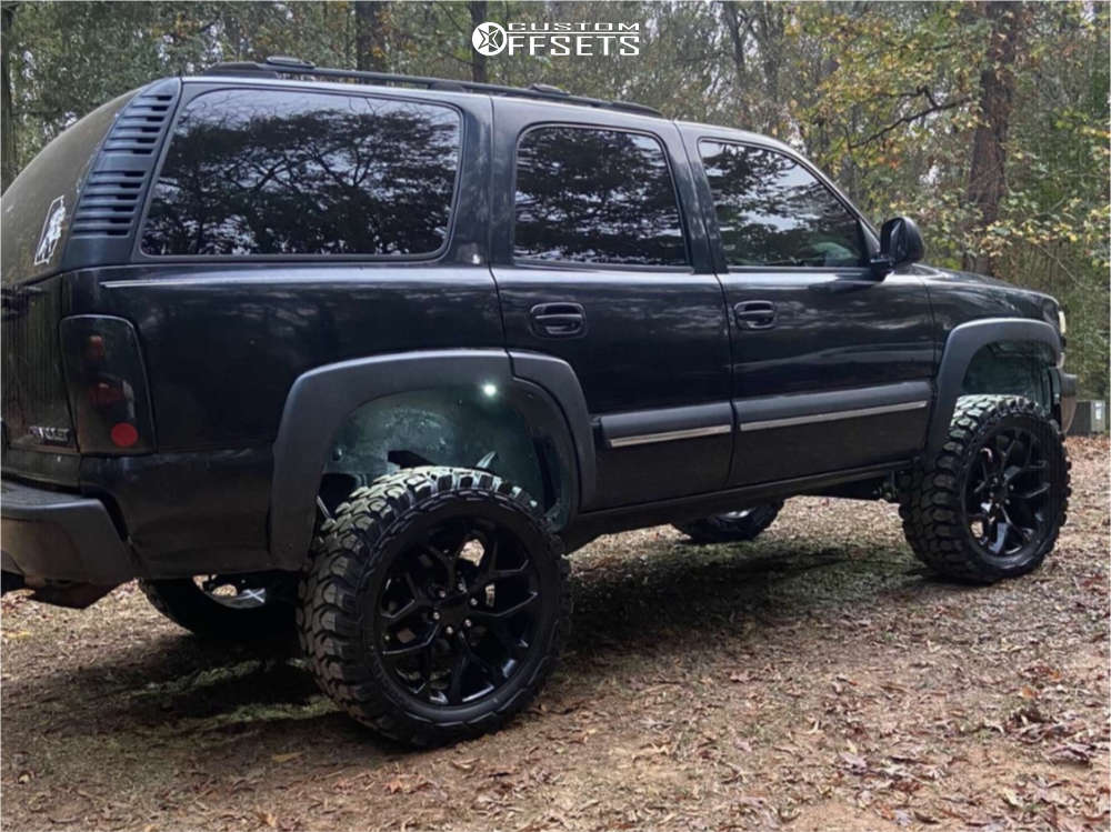 2004 Chevrolet Tahoe with 22x9 24 Impact Replicas Snowflake and 35/12 ...