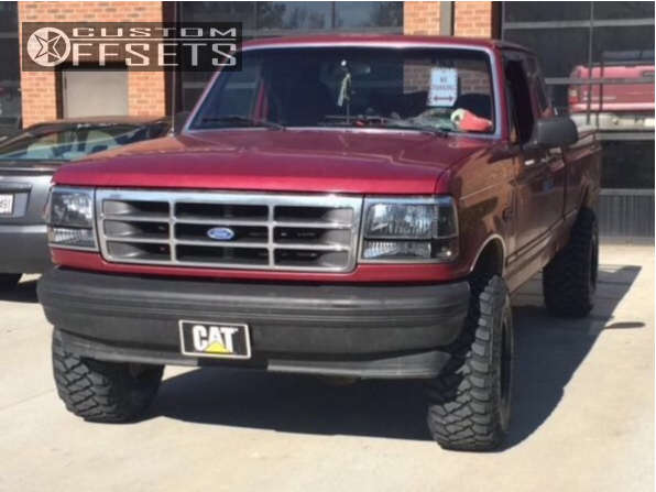 1995 Ford F-150 with 15x12 -63 Bart Wheels Super Trucker and 33/12.5R15 ...