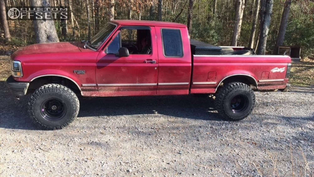 1995 Ford F-150 with 15x12 -63 Bart Wheels Super Trucker and 33/12.5R15 ...