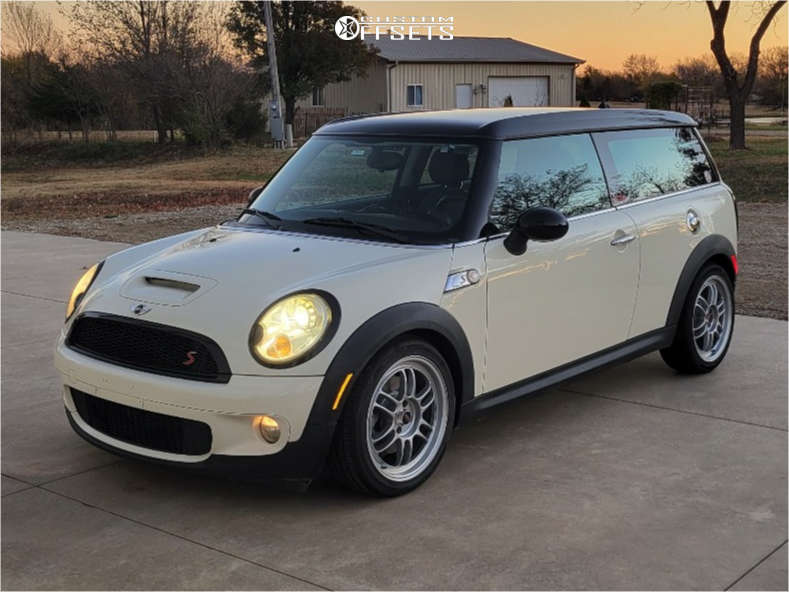 2010 Mini Cooper with 17x7 43 Enkei Rpf1 and 205/45R17 Hankook Ventus ...