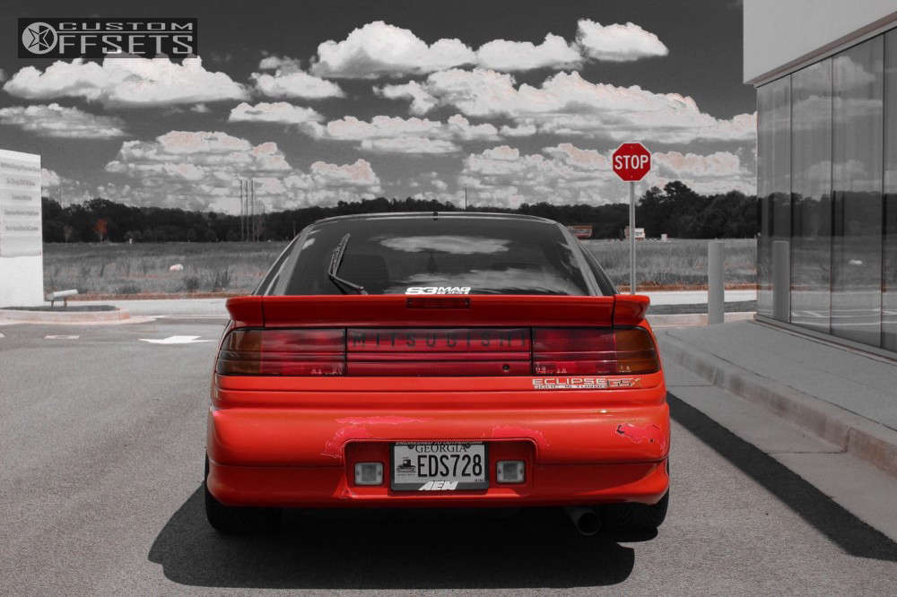1990 Mitsubishi Eclipse with 17x9 35 Enkei RPF1 and 245/40R17 Federal ...