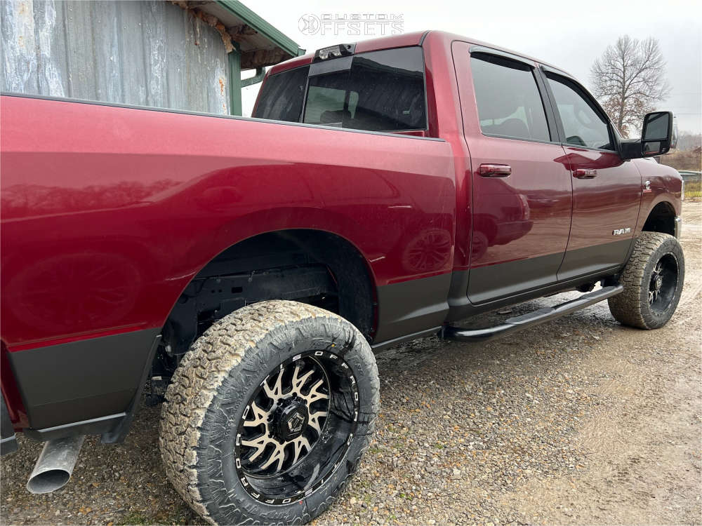 2023 Ram 2500 with 20x10 -25 TIS 544mb and 33/12.5R20 AMP Pro At and ...