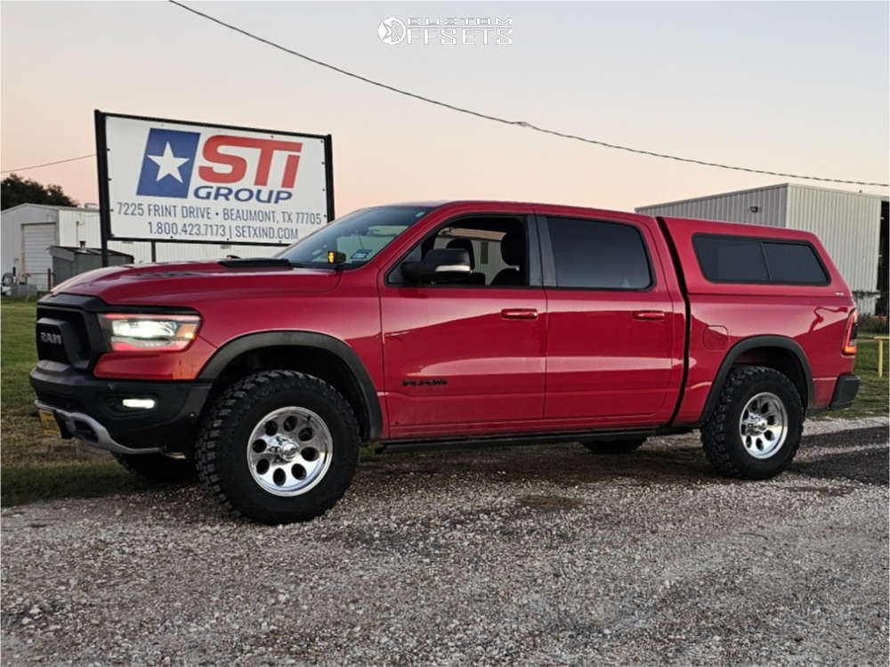 2019 Ram 1500 with 18x9 0 Alloy Ion Style 171 and 35/12.5R18 RBP ...