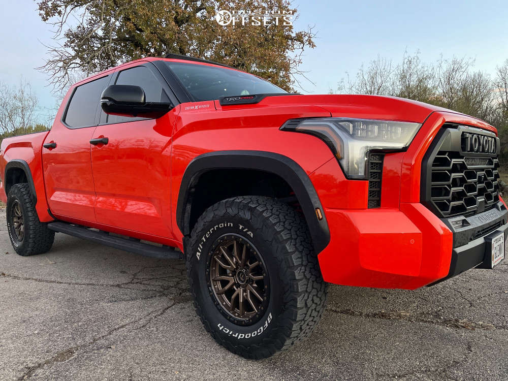 2023 Toyota Tundra with 18x9 20 Fuel Rebel 6 and 35/12.5R18 BFGoodrich All Terrain Ta Ko2 and ...
