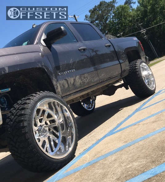 2014 Chevrolet Silverado 1500 with 26x14 -76 Specialty Forged SF015 and ...