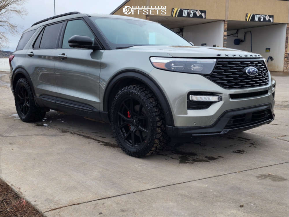 2020 Ford Explorer with 20x9 34 Voxx Lumi and 285/50R20 Kenda Klever R ...
