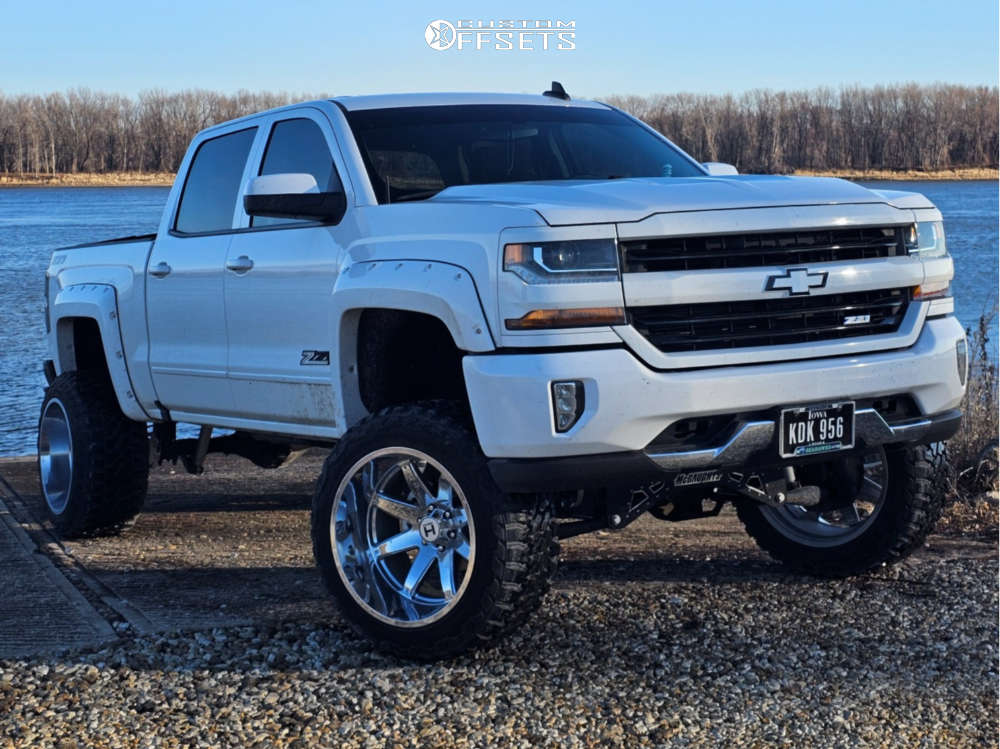 2018 Chevrolet Silverado 1500 with 22x14 -76 Hostile Alpha and 35/13.5R22 Fury Offroad Country ...