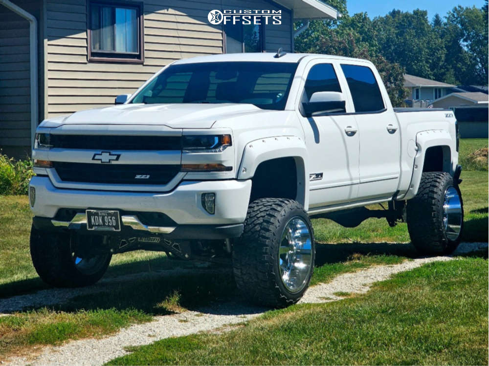 2018 Chevrolet Silverado 1500 with 22x14 -76 Hostile Alpha and 35/13.5R22 Fury Offroad Country ...