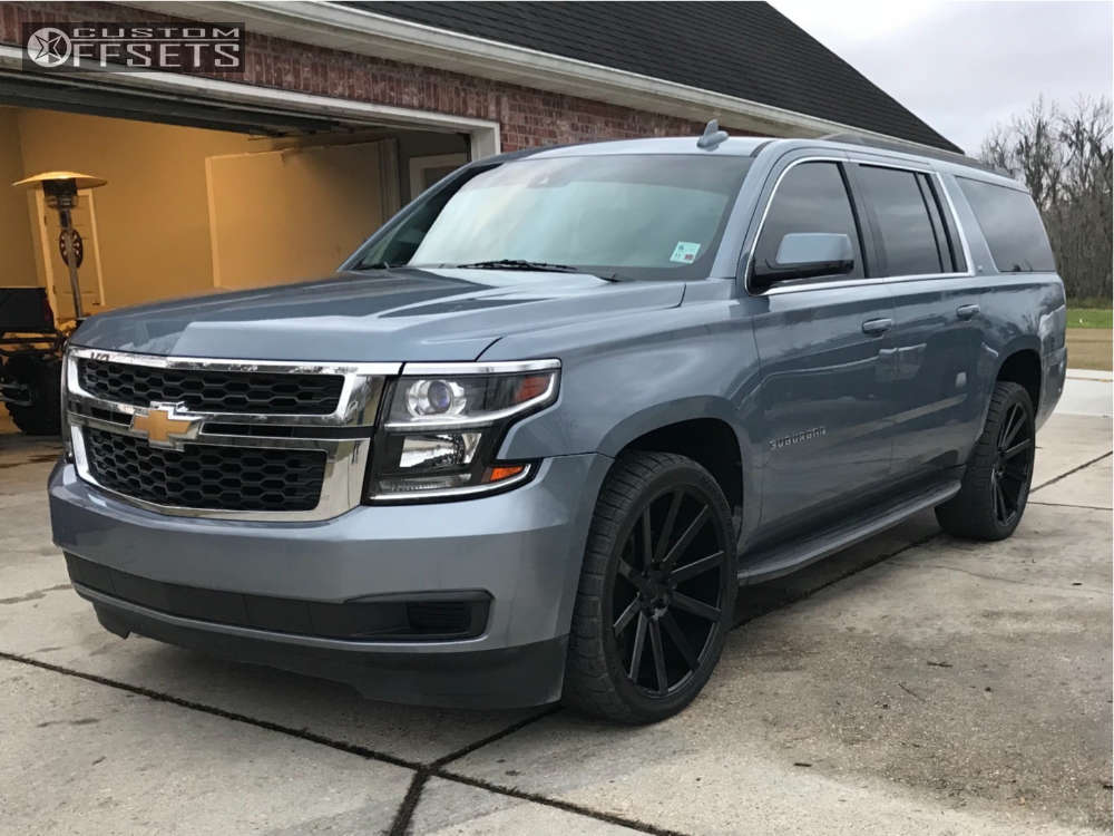 2016 Chevrolet Suburban with 24x10 30 DUB Shot Calla and 305/35R24 ...
