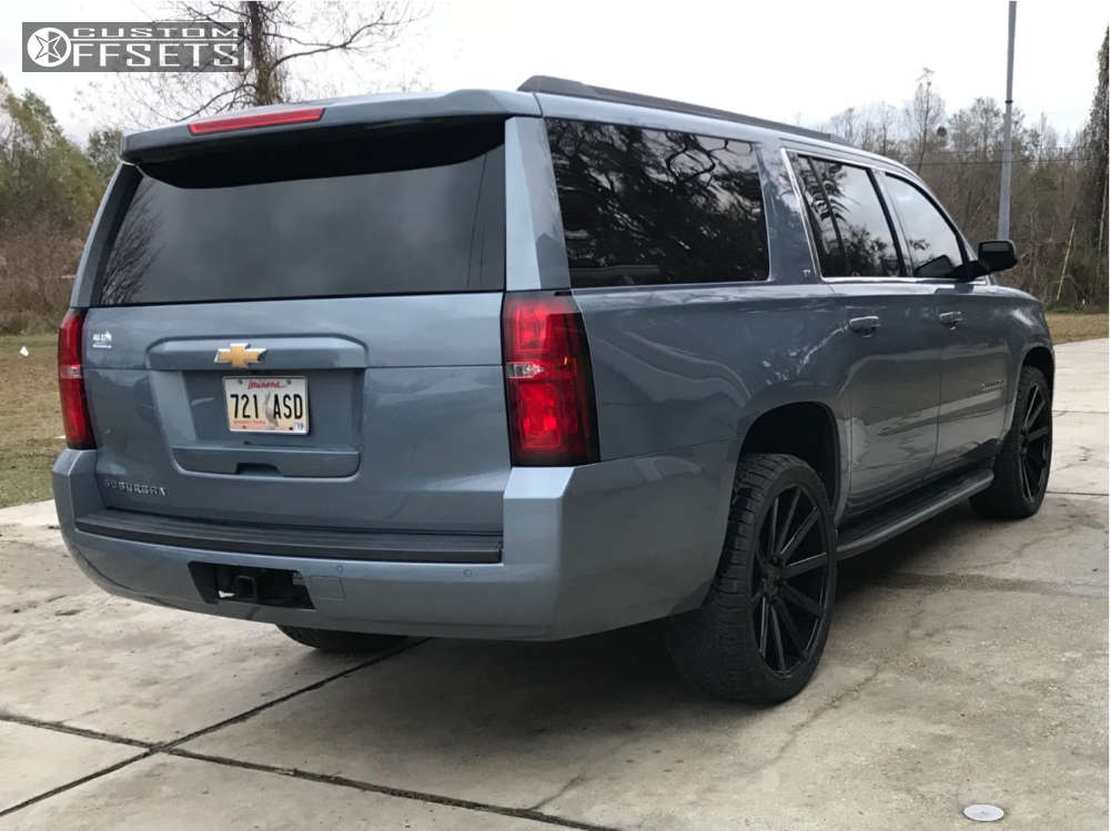 2016 Chevrolet Suburban with 24x10 30 DUB Shot Calla and 305/35R24 ...