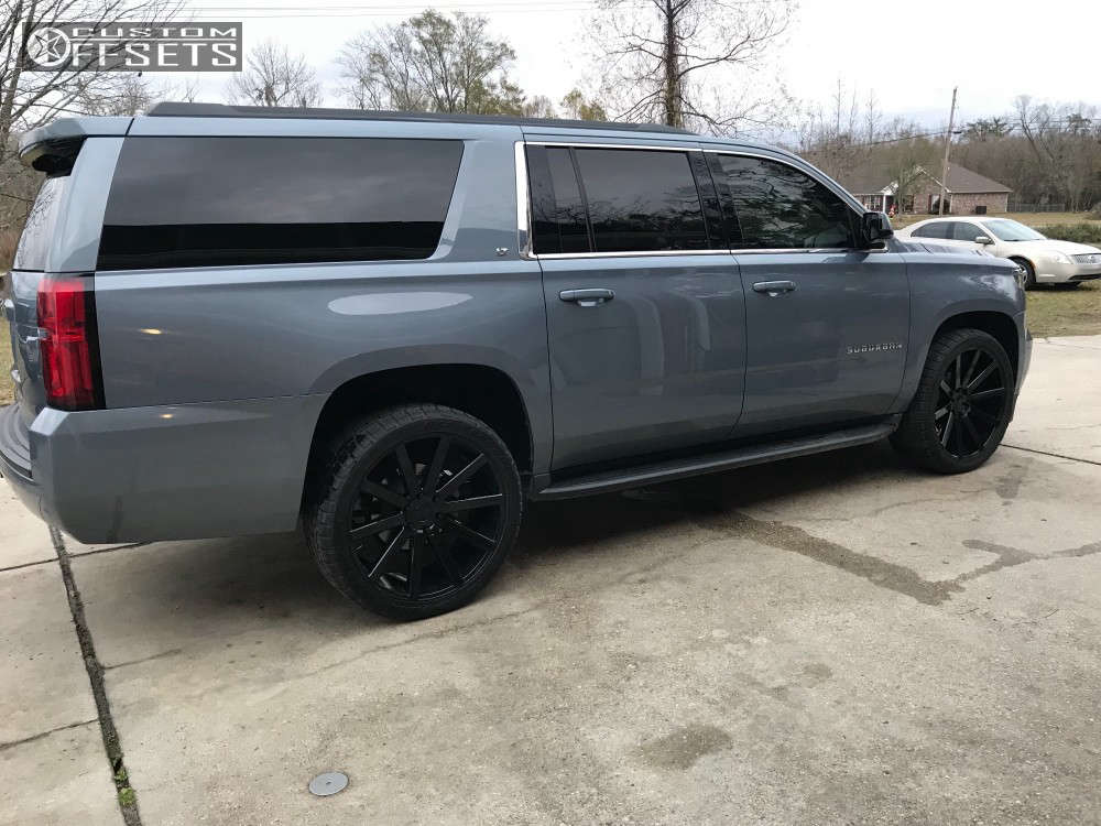 2016 Chevrolet Suburban with 24x10 30 DUB Shot Calla and 305/35R24 ...