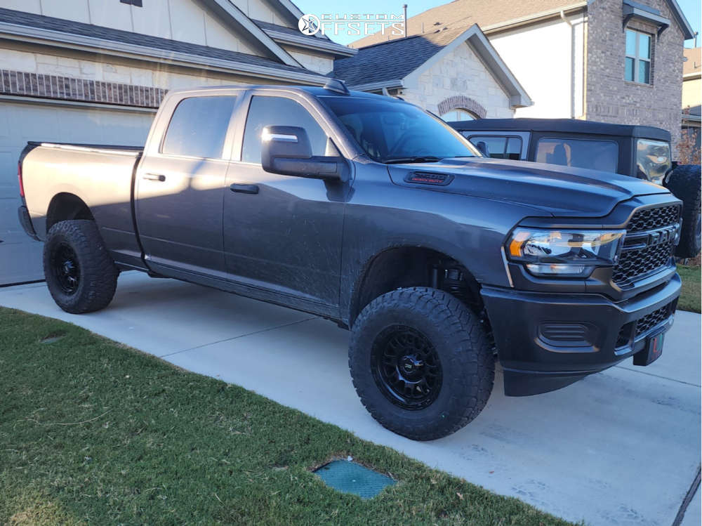 2024 Ram 2500 with 18x9 -12 Rough Country 82 Series and 35/12.5R18 Toyo ...