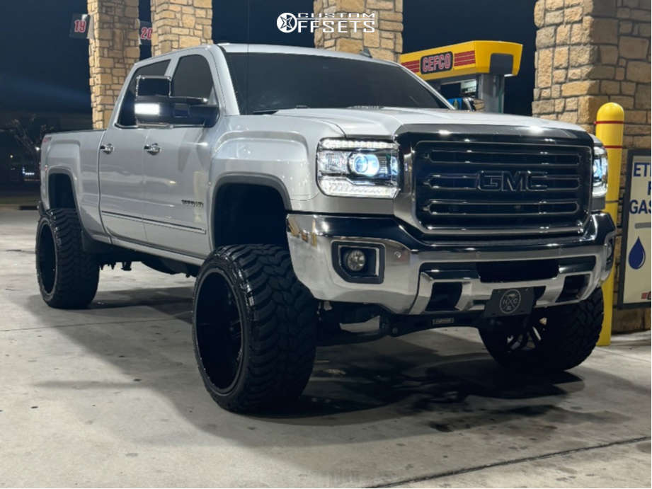2015 GMC Sierra 2500 HD with 24x14 -81 ARKON OFF-ROAD Mandela and 35/13 ...