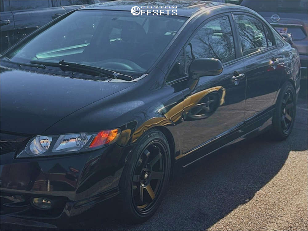 2007 Honda Civic with 17x9 35 MST Mt01 and 225/45R17 Lexani LXUHP-107 ...