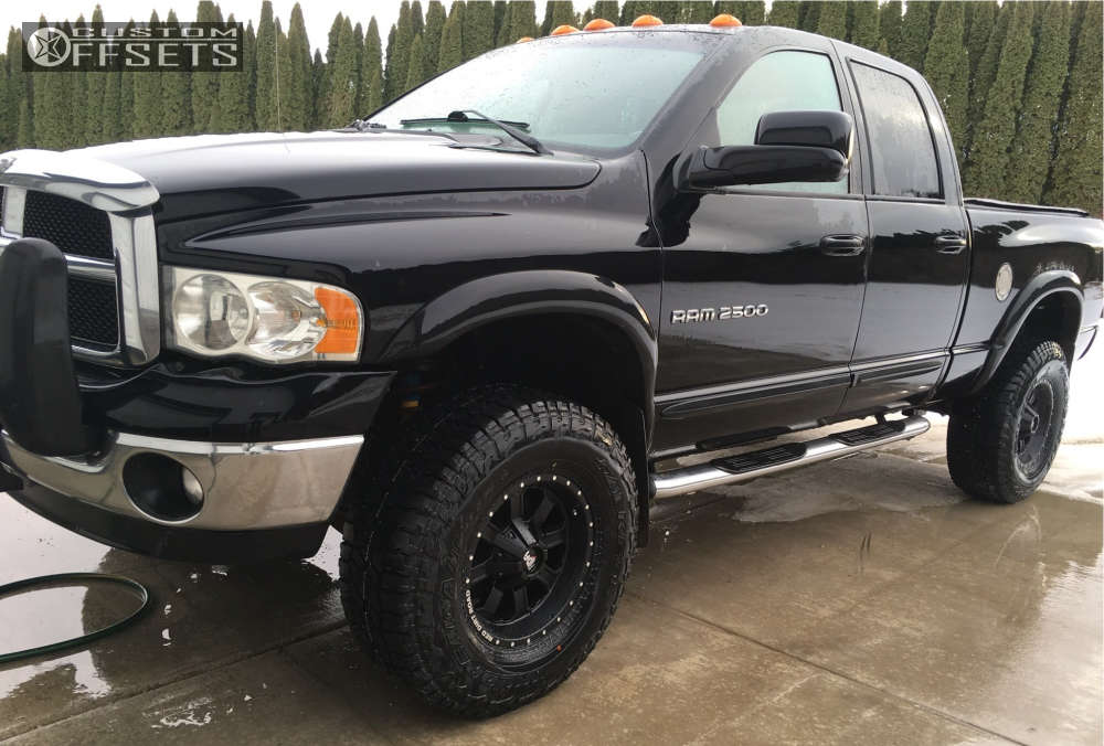 2004 Dodge Ram 2500 with 17x9 -12 Red Dirt Road Dirt and 315/70R17 ...