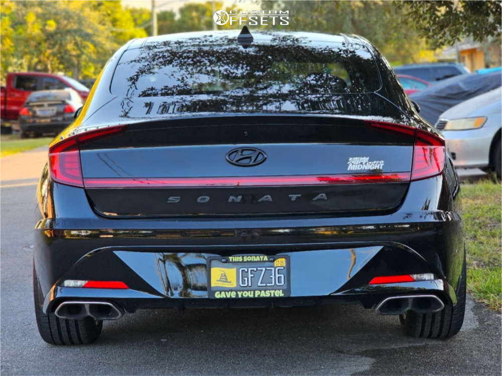 2022 Hyundai Sonata with 18x8.5 35 Aodhan Aff7 and 245/45R18 Falken Azenis Fk510 and Stock ...