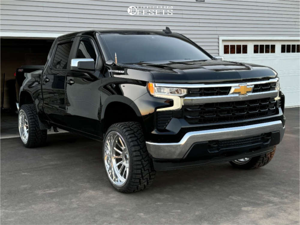 2023 Chevrolet Silverado 1500 with 24x12 -44 KG1 Forged Victor and 33/ ...
