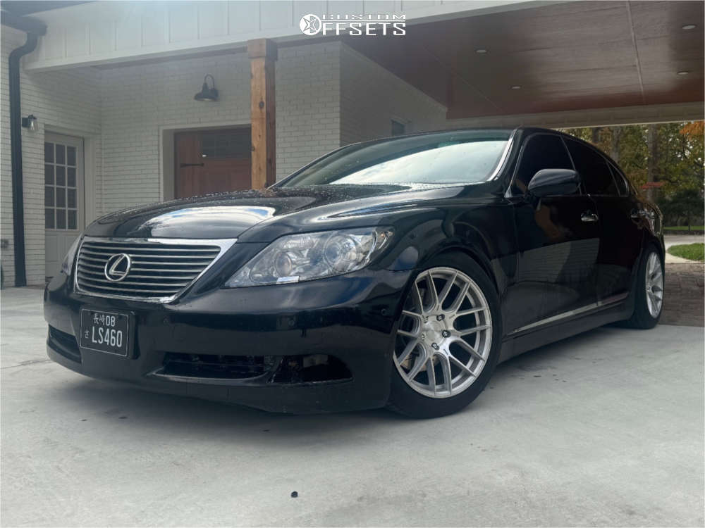 2008 Lexus LS460 with 18x9.5 35 Aodhan Ah-x and 255/45R18 Toyo Tires ...