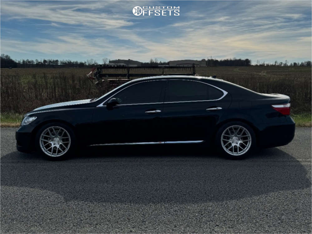 2008 Lexus LS460 with 18x9.5 35 Aodhan Ah-x and 255/45R18 Toyo Tires ...