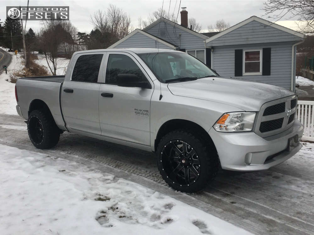 2017 Ram 1500 with 22x12 -44 Ballistic Rage and 33/12.5R22 Fury Offroad ...