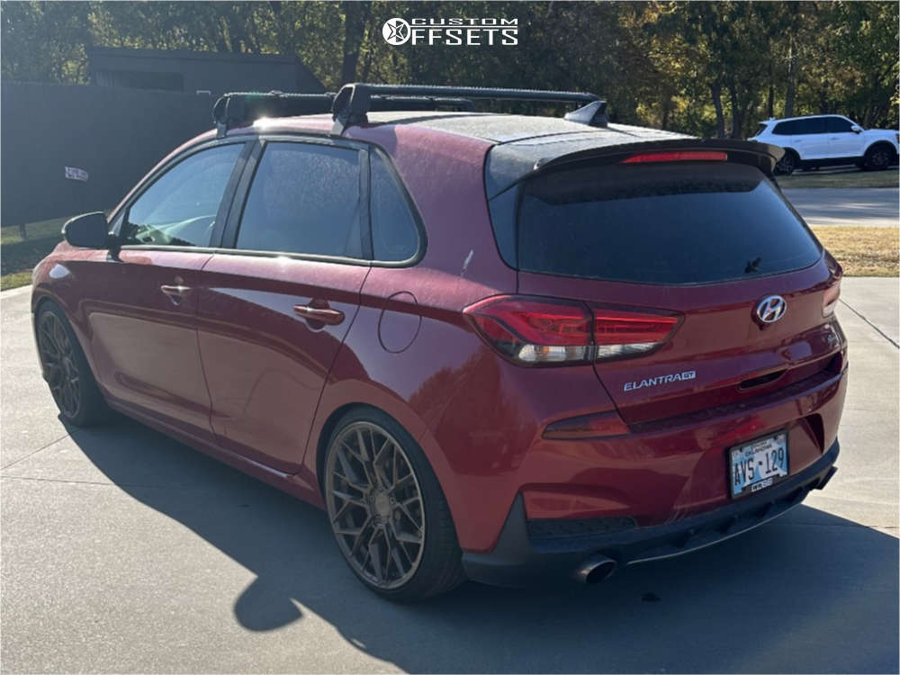 2019 Hyundai Elantra GT with 19x8.5 40 Variant Radon and 235/35R19 Ironman Imove Gen2 As and ...