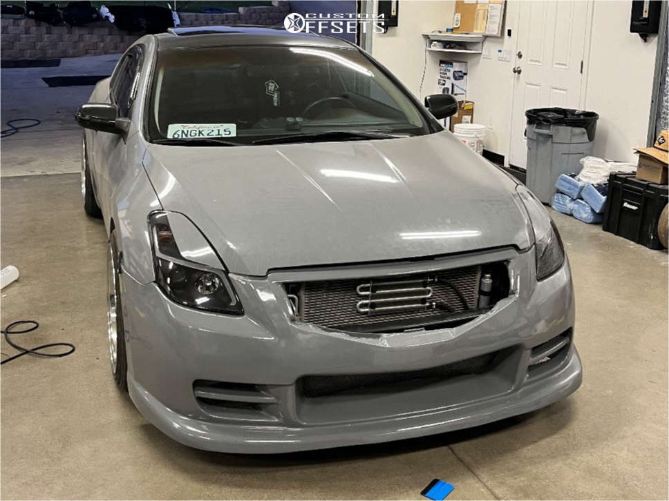 2008 Nissan Altima with 19x9.5 22 Aodhan Ds02 and 245/40R19 Lexani LX ...