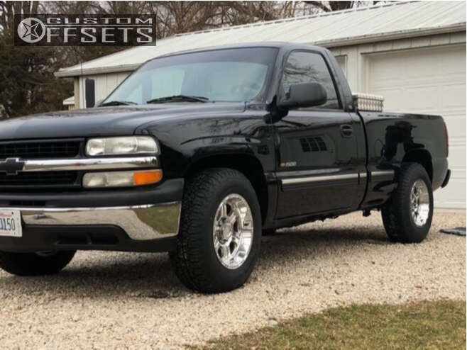 2002 Chevrolet Silverado 1500 with 17x9 -6 Pro Comp Series 89 and 275 ...