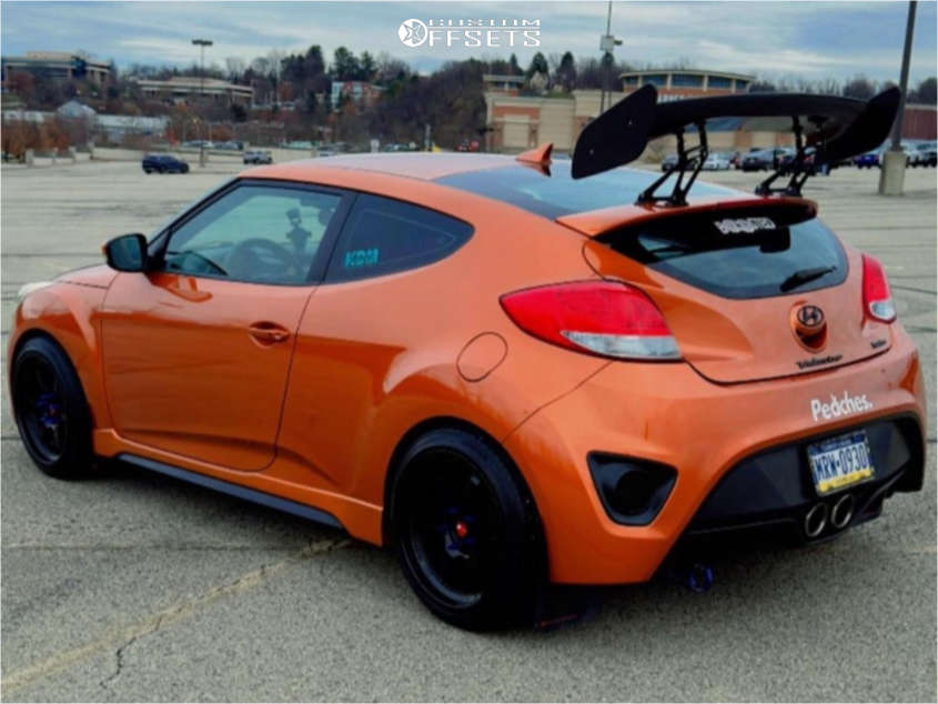 2013 Hyundai Veloster with 18x9.5 30 Aodhan Ah08 and 235/40R18 Ironman ...