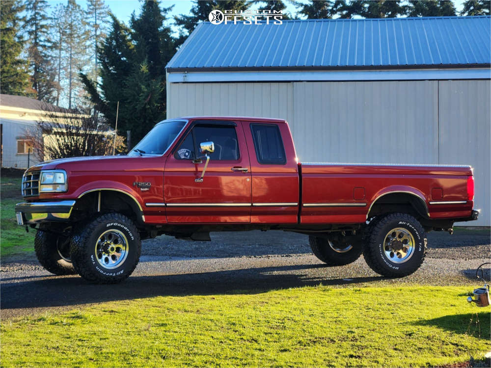 1993 Ford F-250 with 17x9 0 Alloy Ion Style 171 and 35/12.5R17 ...