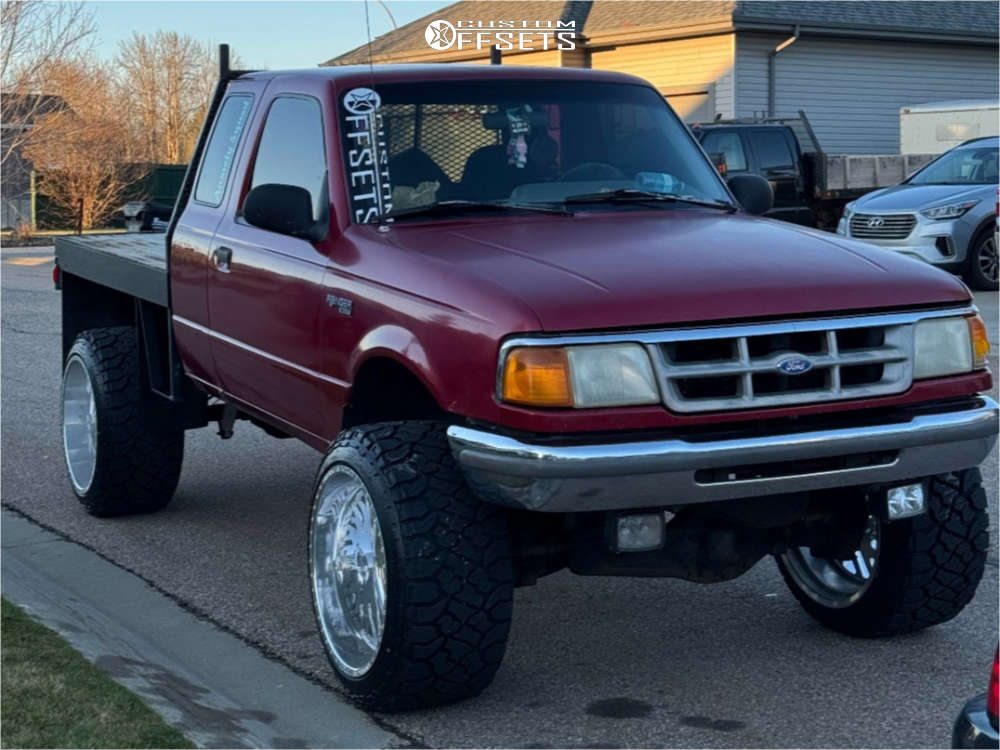 1994 Ford Ranger with 22x14 -73 American Force Kash Ss and 33/12.5R22 ...