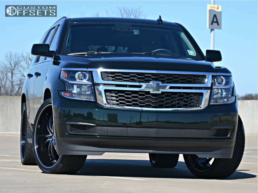 2016 Chevrolet Tahoe with 26x9.5 13 Velocity Vw855b and 35/12.5R26 ...