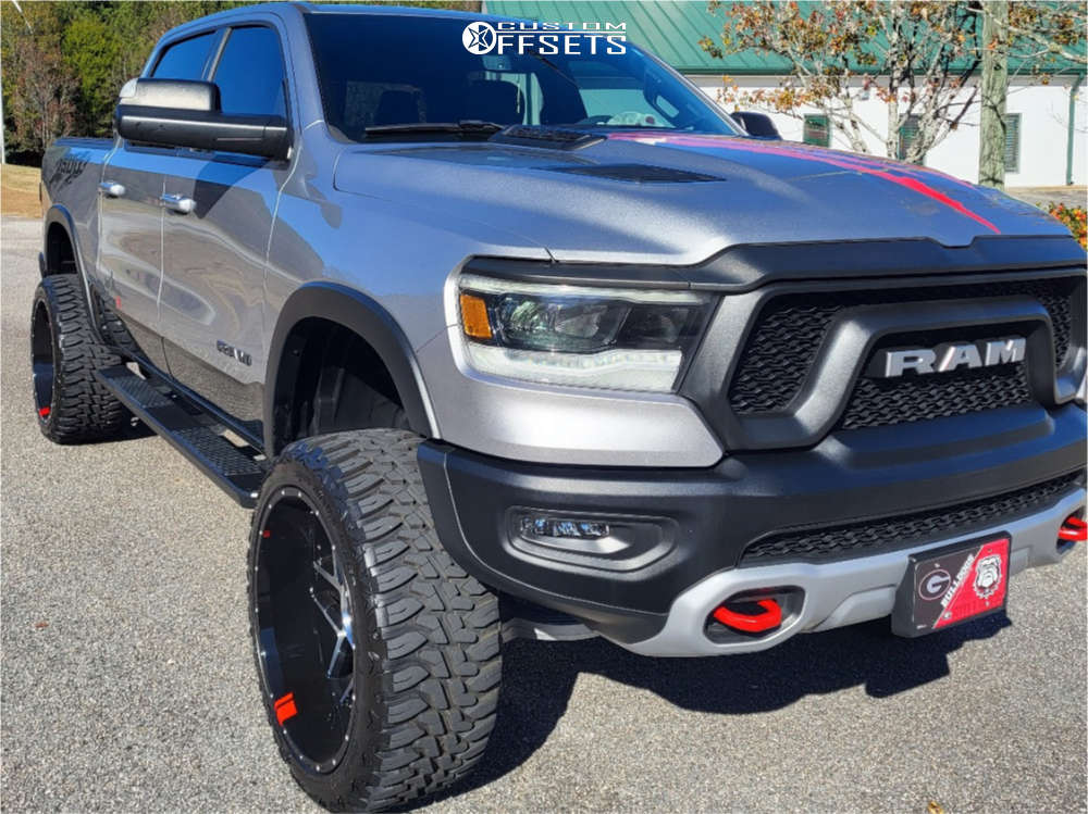 2020 Ram 1500 with 24x12 -51 Vision Sliver and 35/12.5R24 Haida Hd868 ...