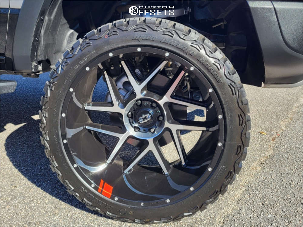 2020 Ram 1500 with 24x12 -51 Vision Sliver and 35/12.5R24 Haida Hd868 ...