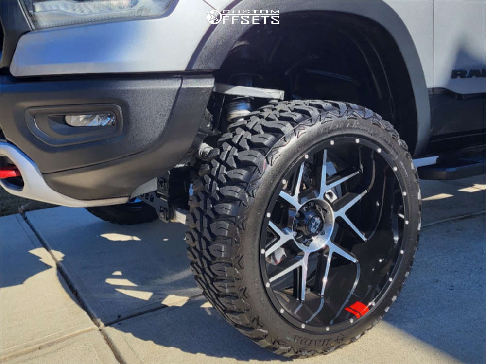 2020 Ram 1500 with 24x12 -51 Vision Sliver and 35/12.5R24 Haida Hd868 ...