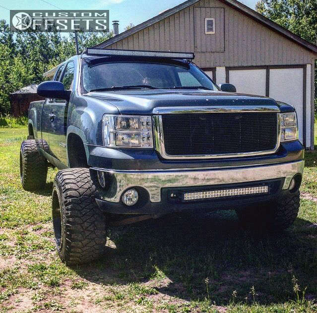 2008 GMC Sierra 1500 with 20x14 -76 Fuel Maverick and 35/12.5R20 Mickey ...