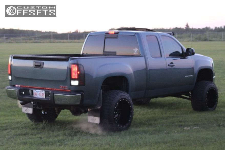 2008 GMC Sierra 1500 with 20x14 -76 Fuel Maverick and 35/12.5R20 Mickey ...